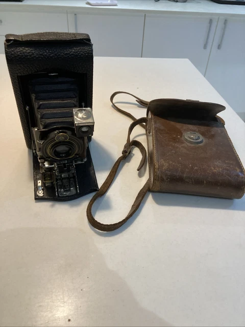 KODAK NO. 3 Autographic Model H Vintage Camera With Case £10.79 ...