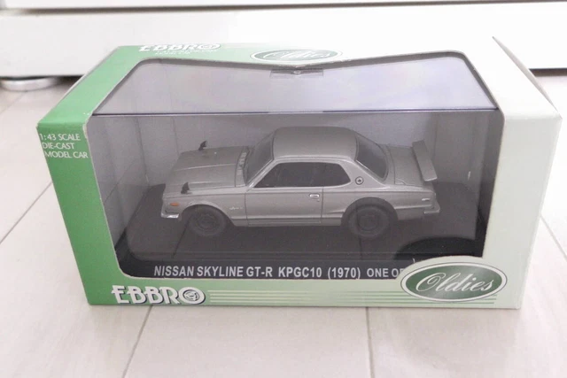 1/43 EBBRO NISSAN Skyline Gt-R Kpgc10 1970 Hakosuka argent EUR 98,32 - PicClick FR