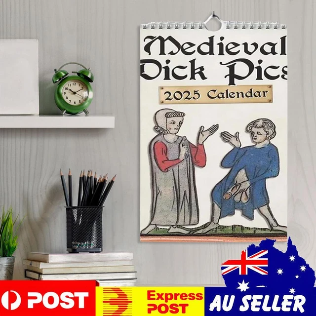 MEDIEVAL PICS 2025 Calendar with Illustrations Prank Medieval Wall ...