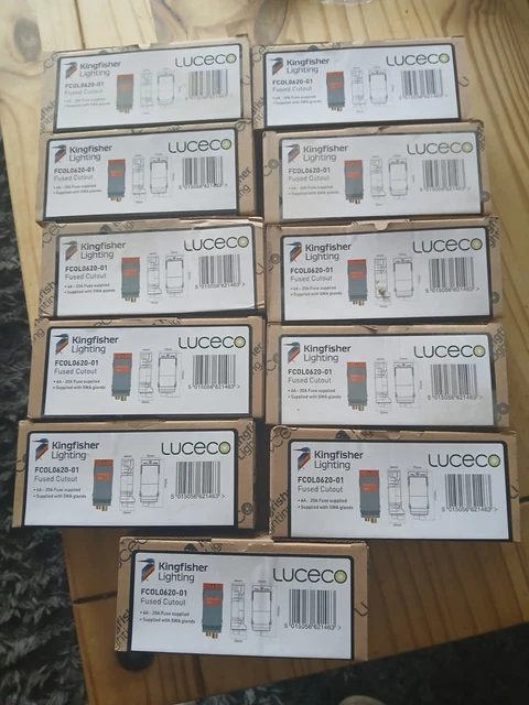 - LUCECO FUSED Lamp- Post Cut-outs Including 6amp Fuse . Job Lot £100. ...