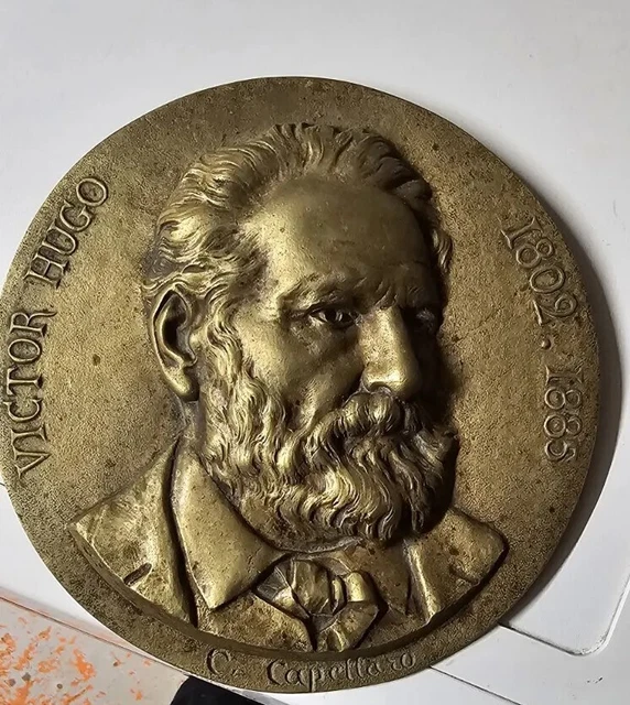 GRANDE MÉDAILLE VICTOR Hugo Par Charles CAPELLARO EUR 100,00 - PicClick FR