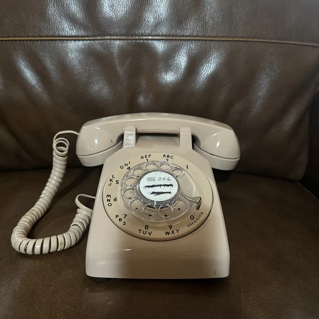 VTG BELL SYSTEM Western Electric 500DM Rotary Dial Desk Phone**FAST ...