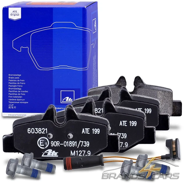 ATE SATZ BREMSBELÄGE Bremsklötze Hinten Für Mercedes Benz Viano W639 Vito W639 EUR 37,79 ...
