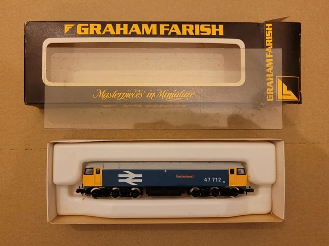 VERY RARE GRAHAM Farish N Gauge BR. Class 47 Lady Diana Spencer 47712 ...
