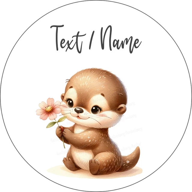 SEA OTTER WEASEL Cake Topper Party Deco Edible Birthday Custom ...