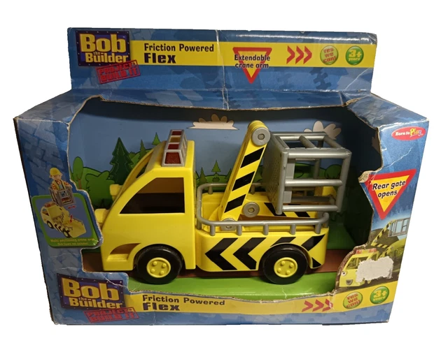 BOB THE BUILDER Flex Friction Powered Toy Figure Vehicle Boxed £26.71 - PicClick UK