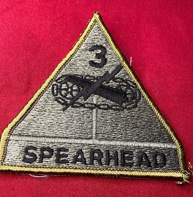 GENUINE LATE 1960S/70S US Army Shoulder Patch - 3rd Armoured Division ...