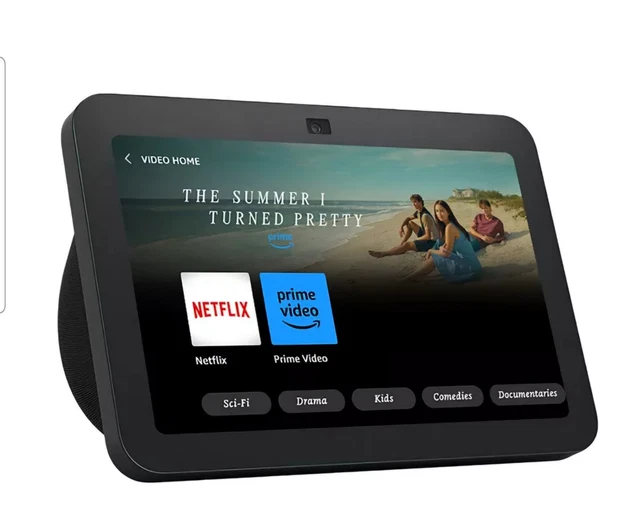 AMAZON ECHO SHOW 8 (3rd Gen) SMART DISPLAY SPEAKER CHARCOAL TOUCHSCREEN ...