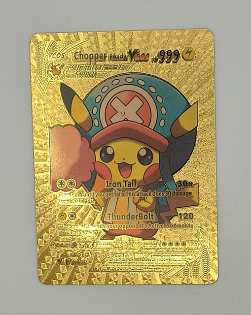 PIKACHU POKEMON CHOPPER One Piece Op Pika Carte Card Holo Prism Manga ...
