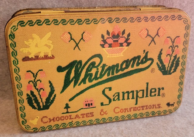 VINTAGE WHITMAN'S SAMPLER Chocolates Tin Made in England Good Condition ...