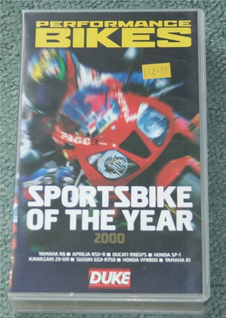 SPORTSBIKE OF THE Year 2000 Duke Vhs Video Tape EUR 5,75 - PicClick FR