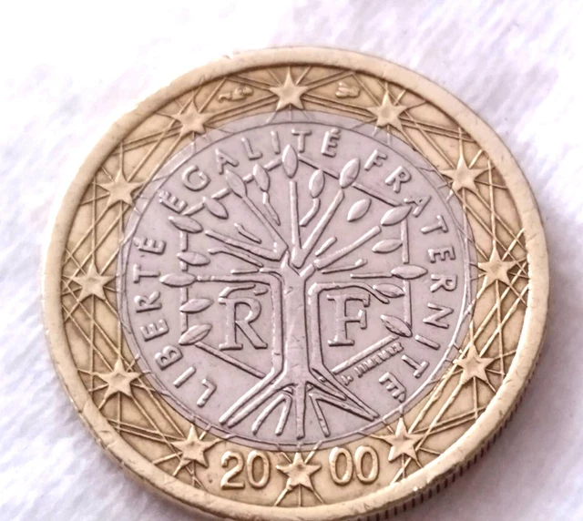MONEDA 1 EURO Francia Año 2000. Rare. Error Impresión EUR 699,00 ...