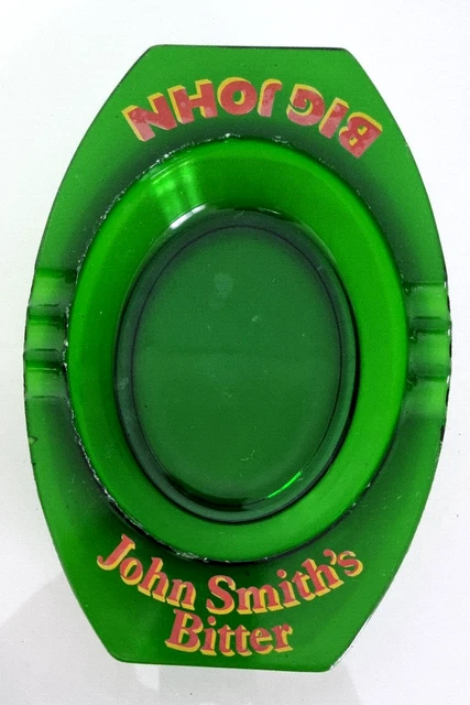 VINTAGE ORIGINAL JOHN Smiths Brewery "Big John" Bitter Green Glass ...