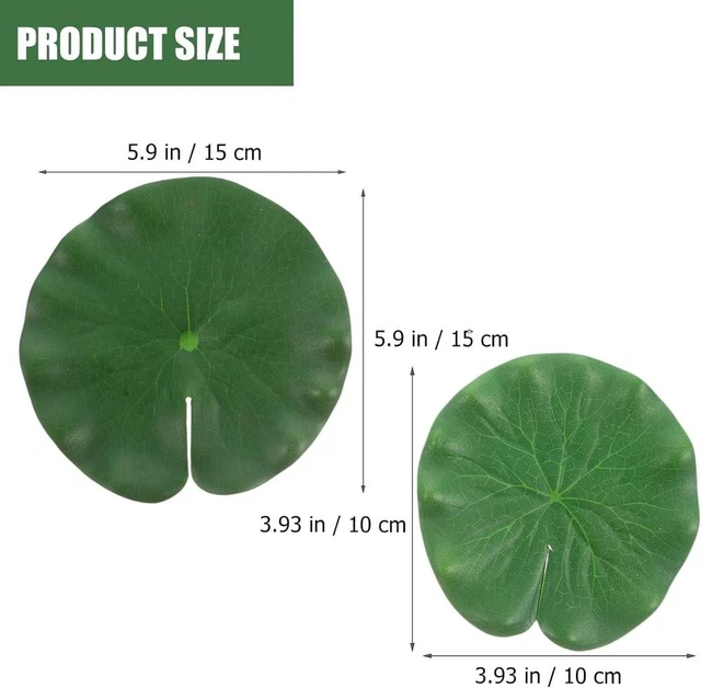 20PCS SIMULATED LOTUS Leaf, Floating Lily Pads, Realistic Lily Pads ...