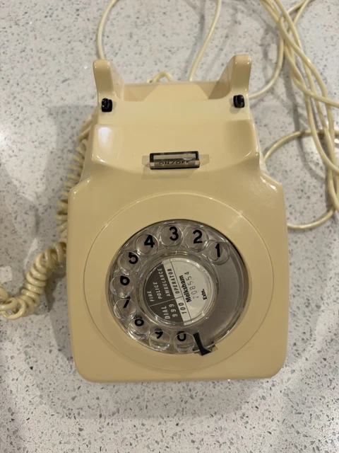 VINTAGE BEIGE RETRO 1970s GPO Series 0746 Rotary Dial Telephone £21.50 ...