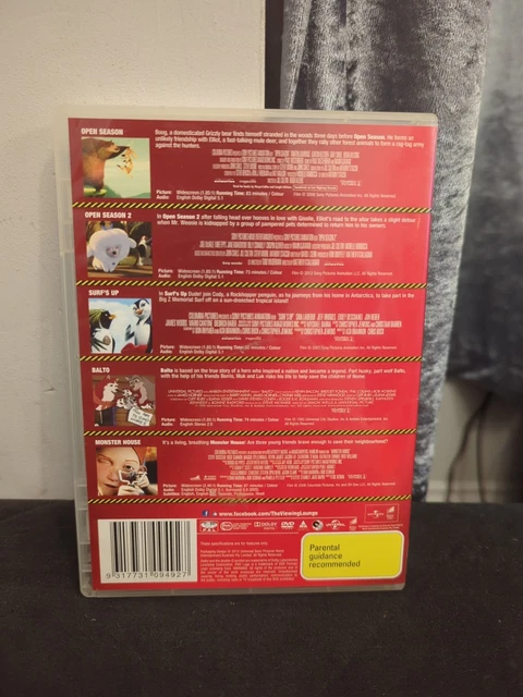 OPEN SEASON/OPEN SEASON 2/Surf's Up Balto/Monster House DVD's Good ...