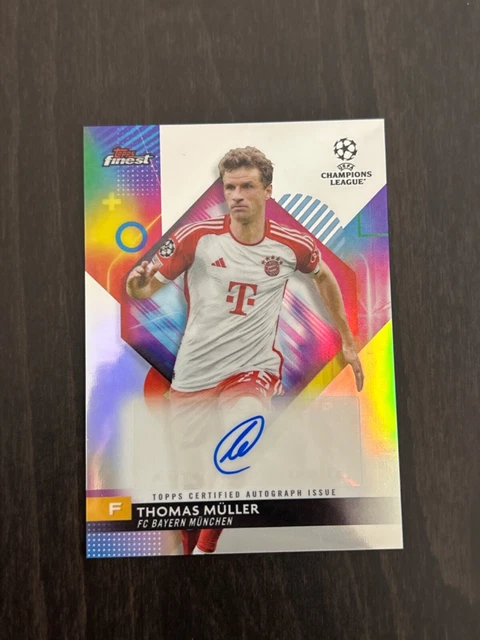 TOPPS FINEST COMPETITION Uefa 2024 Thomas Muller Signed Card EUR 120,00 ...