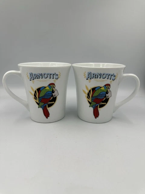 ARNOTT'S BISCUITS ROSELLA Parrot Logo Coffee Tea Mugs Lot Of 2 $18.00 ...