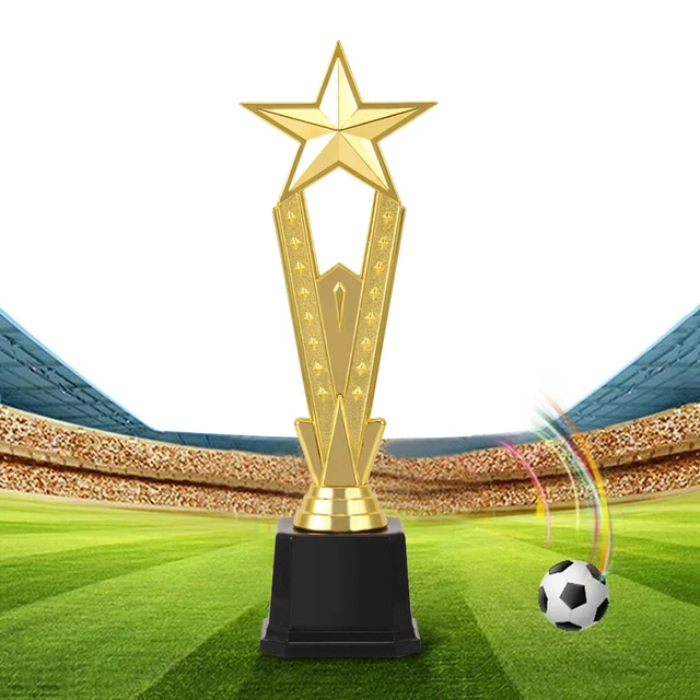 GOLD STAR TROPHY Award Trophy with Base Sports Trophy for Party ...