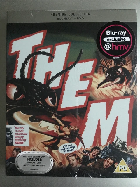 THEM 1954 BLU-RAY Dvd Premium Dual Exclusive Edition James Whitmore New Sealed £21.95 - PicClick UK