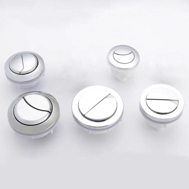 ROUND DUAL FLUSH Toilet Cistern Push Button Fitting Replacement Dia ...