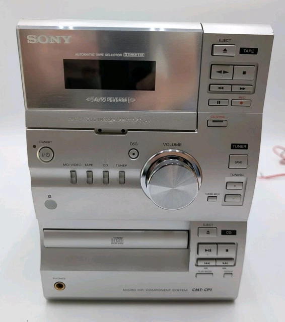 SONY CMT-CP1 HCD-CP1 Micro Stereo Hifi System Radio Tape CD READ BELOW ...