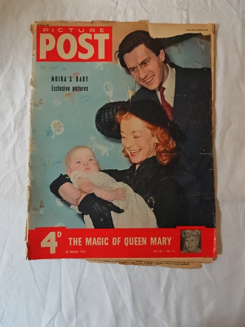 PICTURE POST MAGAZINE 28th march 1953 queen mary south wales crisis ...