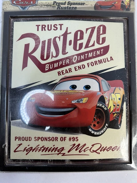 CARS LIGHTNING MCQUEEN Rust-Eze Radiator Springs Metal Sign 11X13 ...
