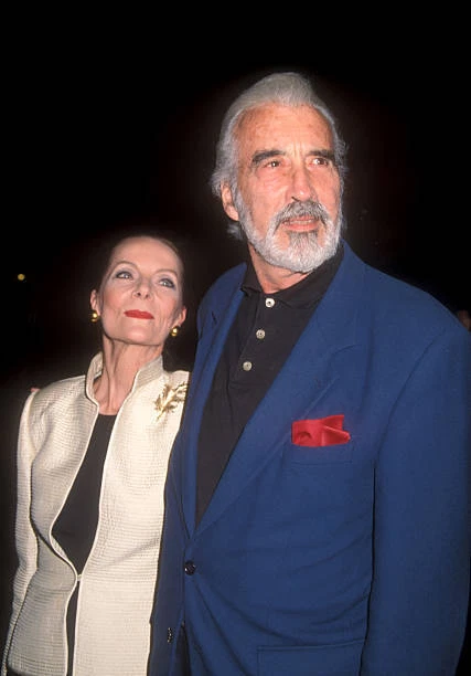 CHRISTOPHER LEE AND wife Birgit Lee at the Premiere of John Carp .. Old ...