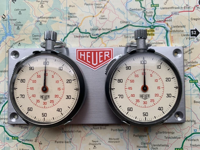 HEUER STOPWATCH PANEL Heuer Chronometers Dashboard Rally Timer 67 EUR ...