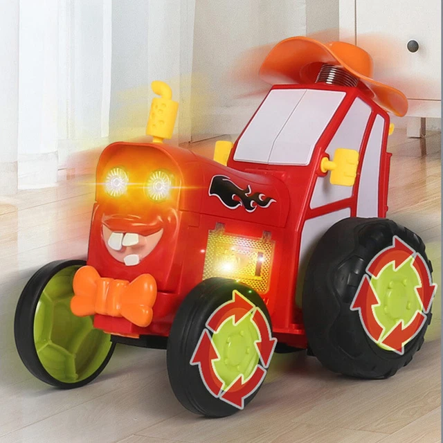 CRAZY JUMPING CAR with Lights Music Rotating Car Toy for Boys & Girls ...