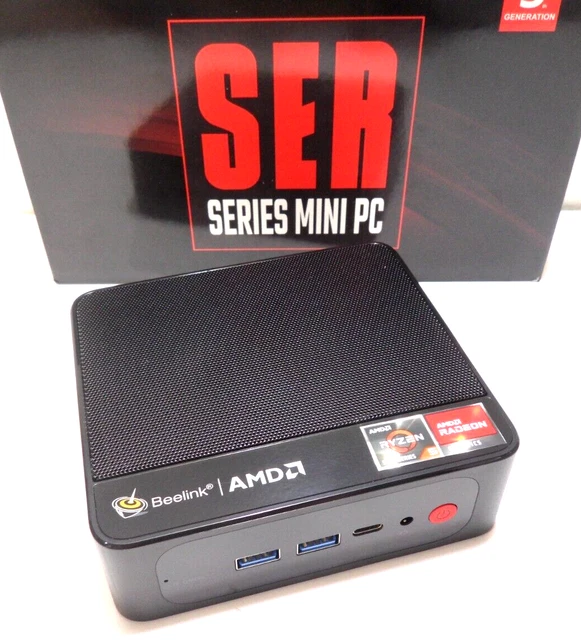 BEELINK SER5 MINI PC Win 11 TV Box AMD 6 Core Ryzen 5 5560U Radeon ...