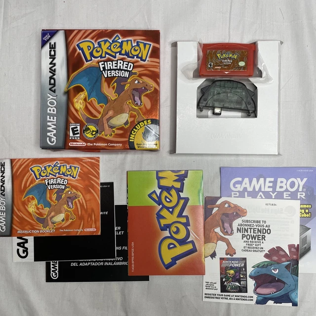 AUTHENTIC POKEMON FIRERED Version MINTY Game Boy Advance 100% Complete ...