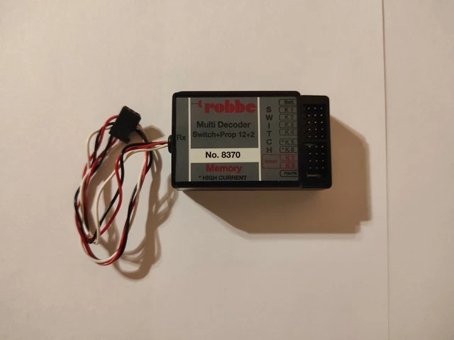 ROBBE 8370 MULTI-SWITCH 12+2 Decoder memory for Futaba Transmitter F ...