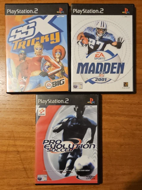 PS2 GAMES BUNDLE - x3 Sports - Ssx Tricky, PES, Madden NFL - Good Cond ...