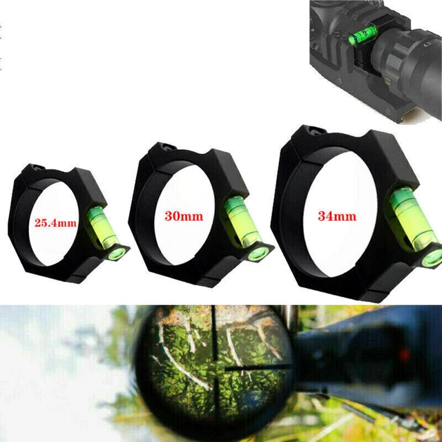 RIFLE SCOPE LASER Bubble Spirit Level Ring For 25.4/30/34 mm Ring Mount ...