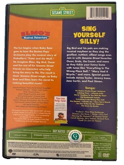SESAME STREET : elmo's musical adventure & sing yourself silly 2 discs ...