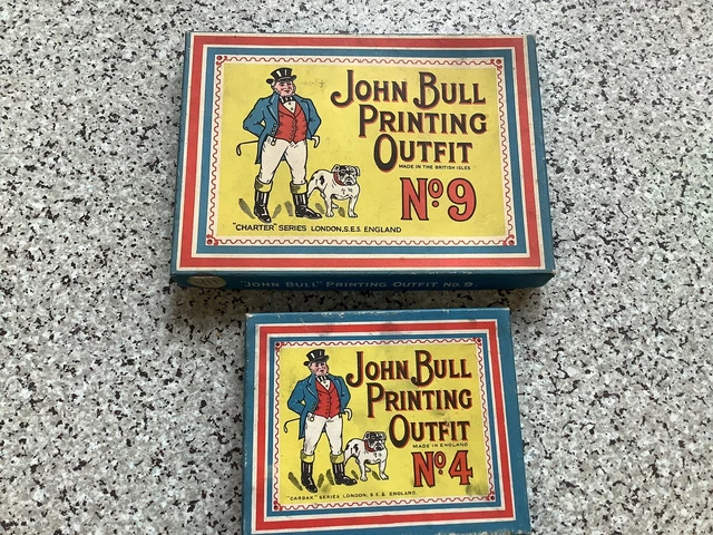 JOHN BULL PRINTING Outfit No.9 & No.4 £7.50 - PicClick UK