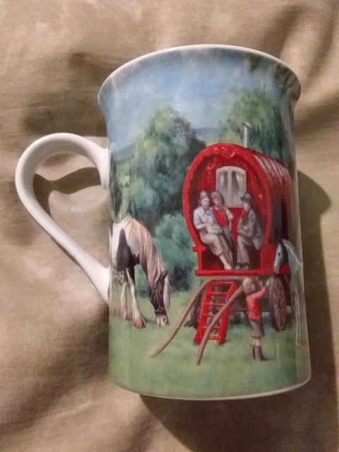 BNWT GYPSY ENCAMPMENT, Horse Drawn Caravans Mug Leonardo Collection ...