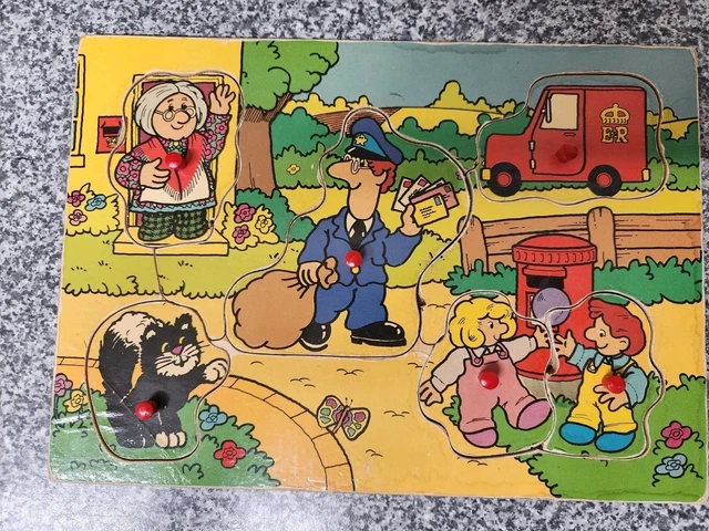 VINTAGE POSTMAN PAT Wooden Puzzle £5.45 - PicClick UK