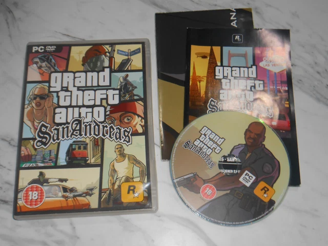 GRAND THEFT AUTO GTA SAN ANDREAS PC DVD Rom neuf dans son emballage ...