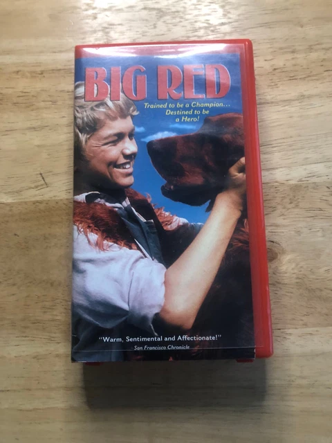 VHS BIG RED (1962) RARA Disney/Anchor Bay - Walter Pidgeon & Gilles a ...