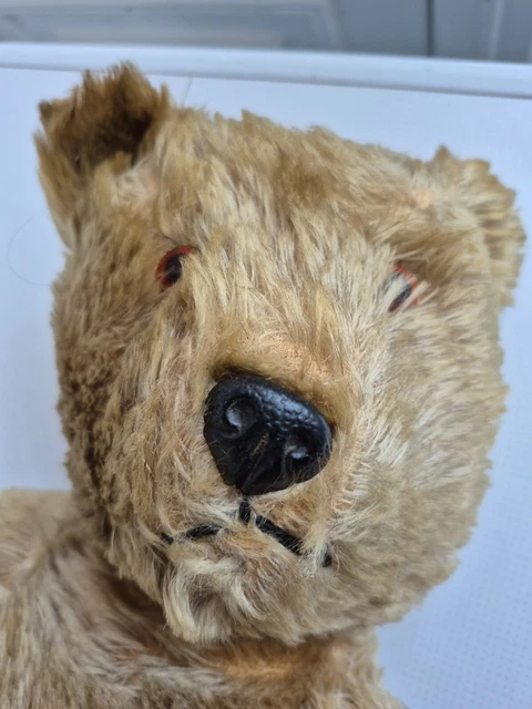 LARGE ANTIQUE VINTAGE Chiltern Hugmee Mohair Teddy Bear Needs Some TLC ...
