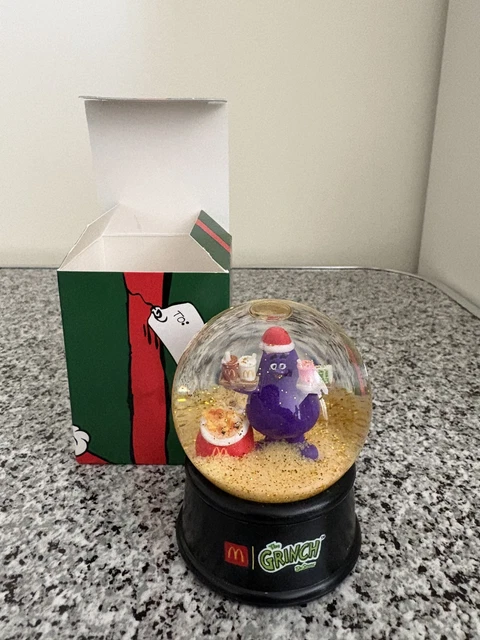 MCDONALDS 2025 THE Grinch Meal Christmas Snow Globe (Snowglobe) Grimace ...