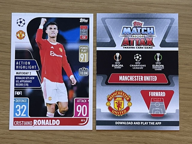 CRISTIANO RONALDO TOPPS Match Attax Extra 2021/2022 Action Highlight ...