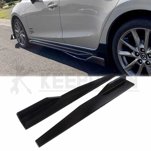29& SIDE SKIRT Rocker Splitter Diffuser Winglet Wing For Mazda 2 3 5 6 ...