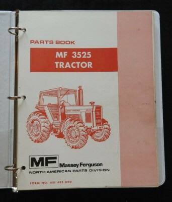 ORIGINALE MASSEY FERGUSON MF 3525 TRATTORE mf3525 catalogo parti ...