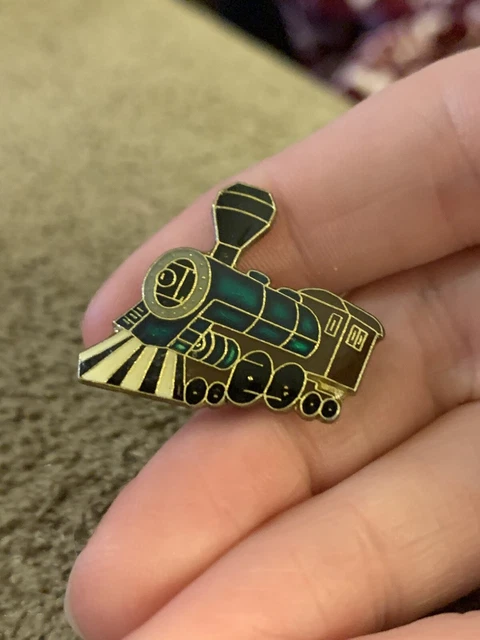 VINTAGE CHOO CHOO Train Gold Tone Enamel Lapel Pin (GW9) $9.99 - PicClick