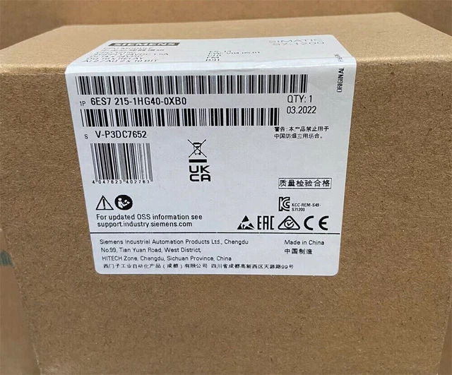 NEW SIEMENS 6ES7215-1HG40-0XB0 6Es7 215-1Hg40-0Xb0 Simatic S7-1200, Cpu ...