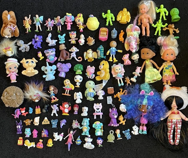HUGE 100PC RANDOM Girl Toys/cute Toy Figure Lot Small, Shopkin, Animals ...